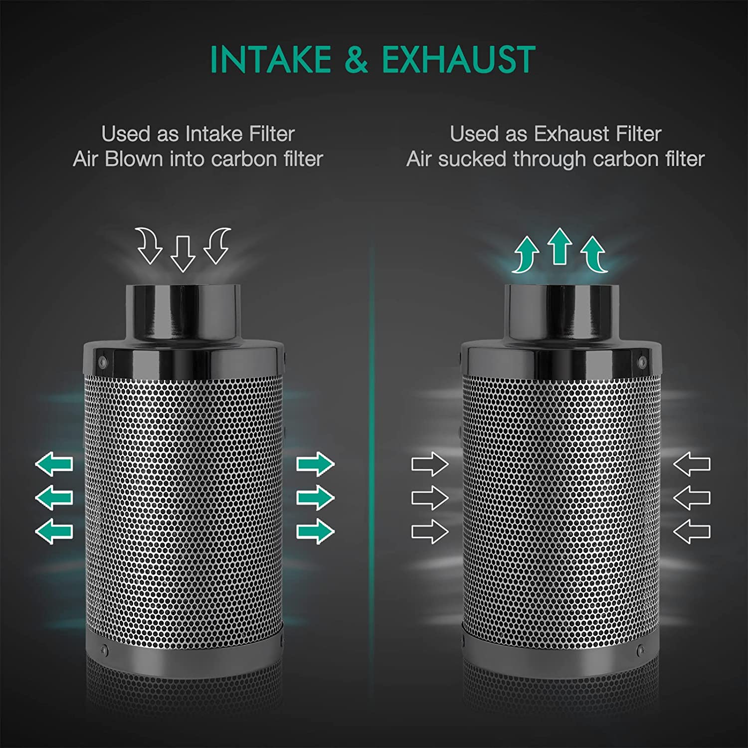 4 -inch Inline Air Carbon Filter AU MSRP 65.99 AUD – Mars Hydro