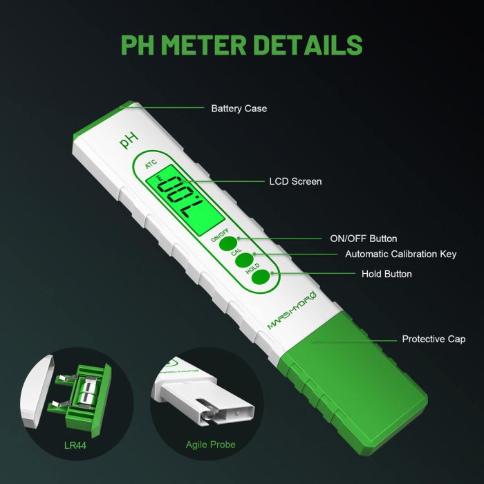 PH And TDS Meter Combo For Hydroponics EU MSRP 24.99 EURO – Mars Hydro ...